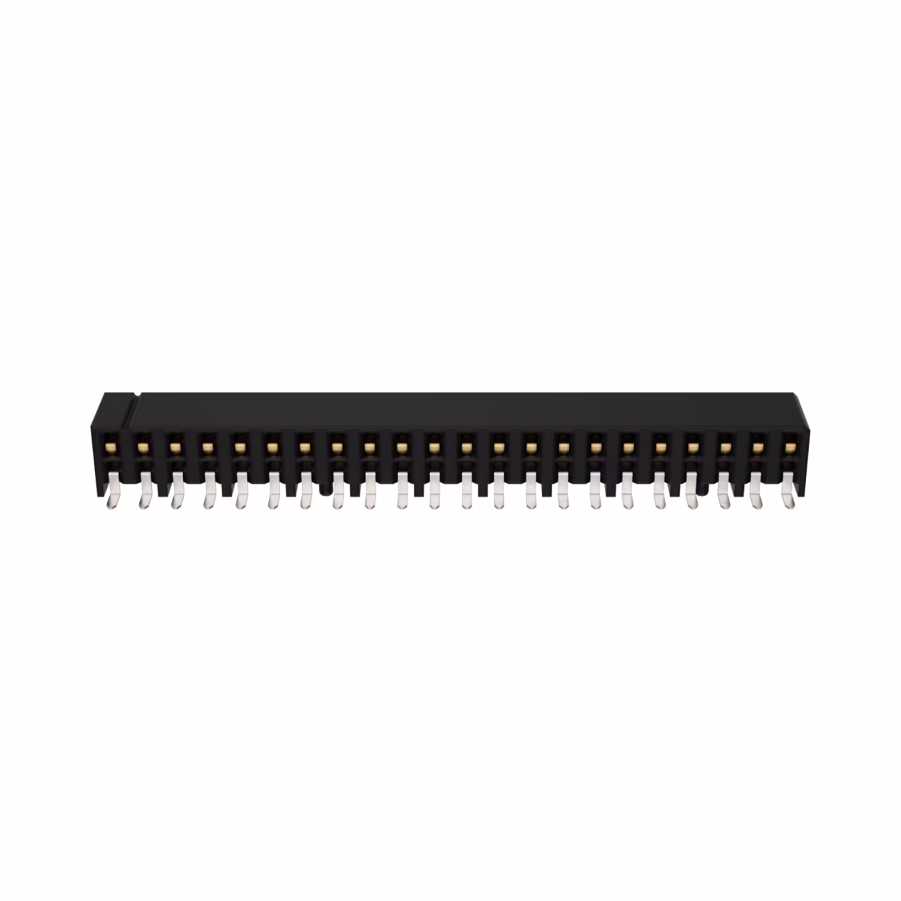 Milli-Grid Receptacle, Surface Mount, Side Entry, 0.38µm Gold (Au) Plating, 44 Circuits, with Pegs, Lead-Free, Tube for sale