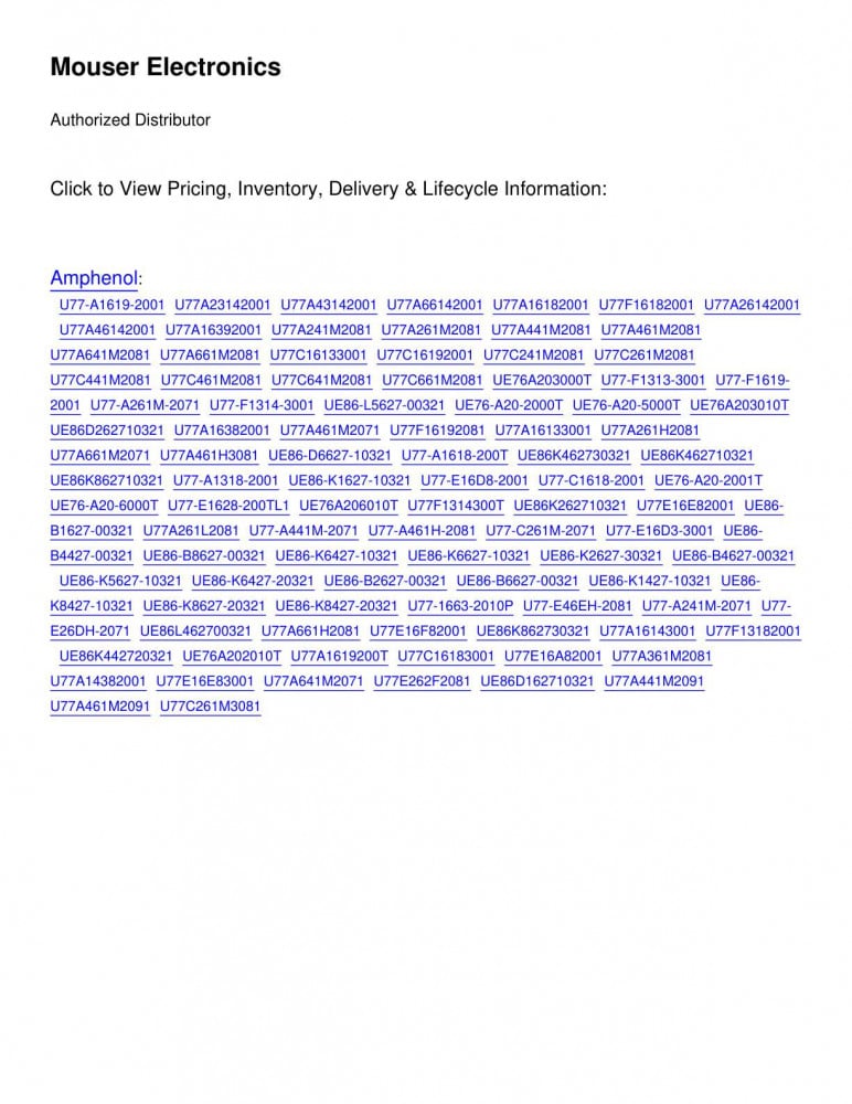 Amphenol ExpressPort SFP+ document page 3
