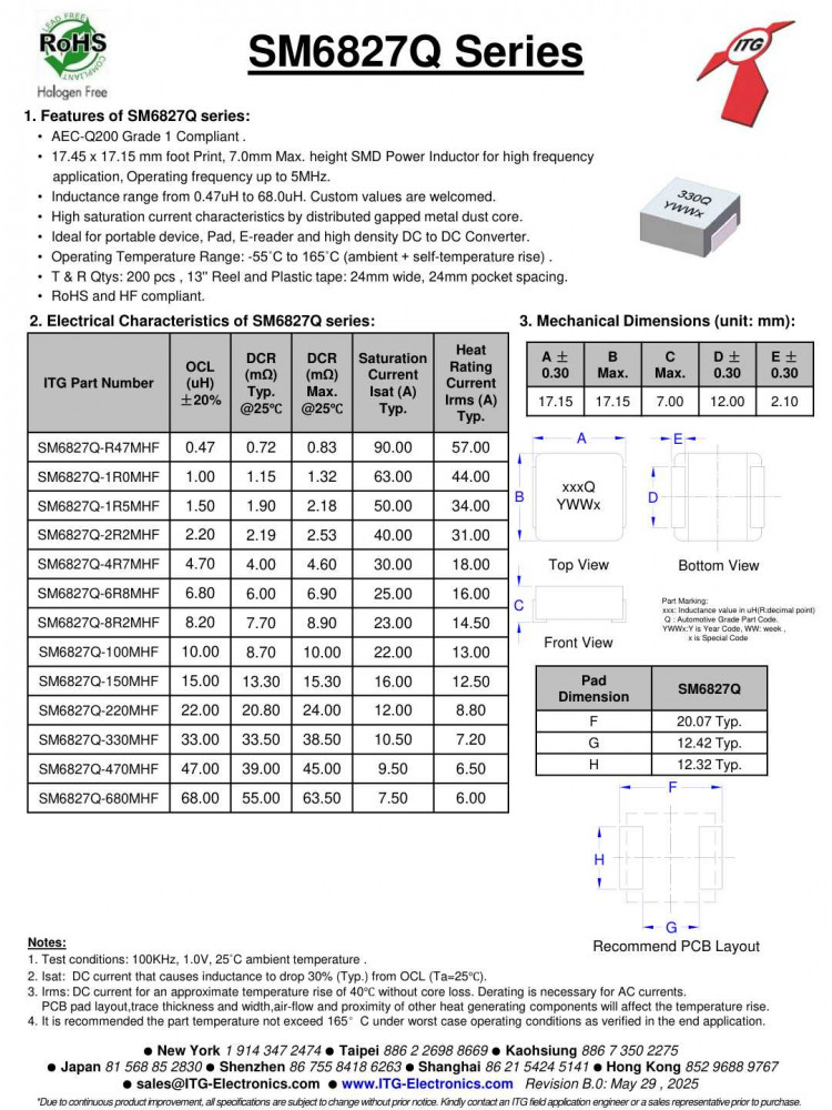 SM6827Q datasheet page 1