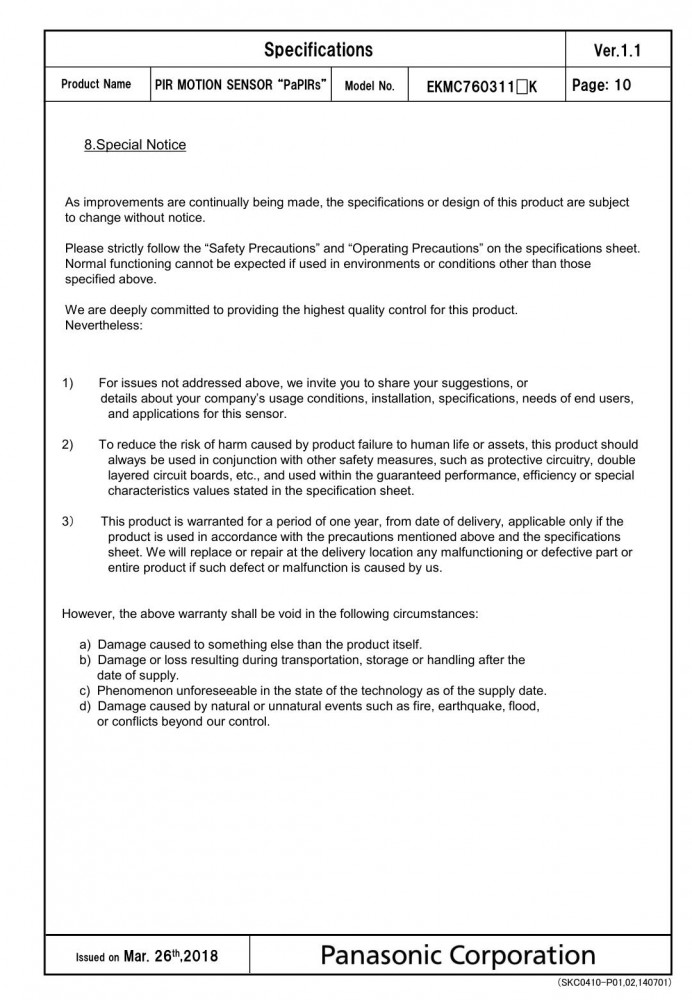 EKMC7603112K specification page 10