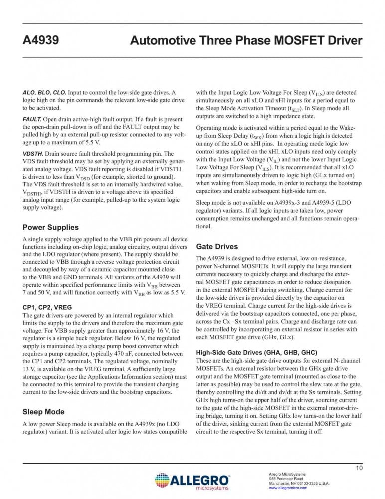 A4939 datasheet page 10