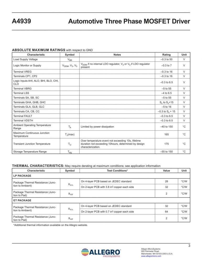 A4939 datasheet page 3