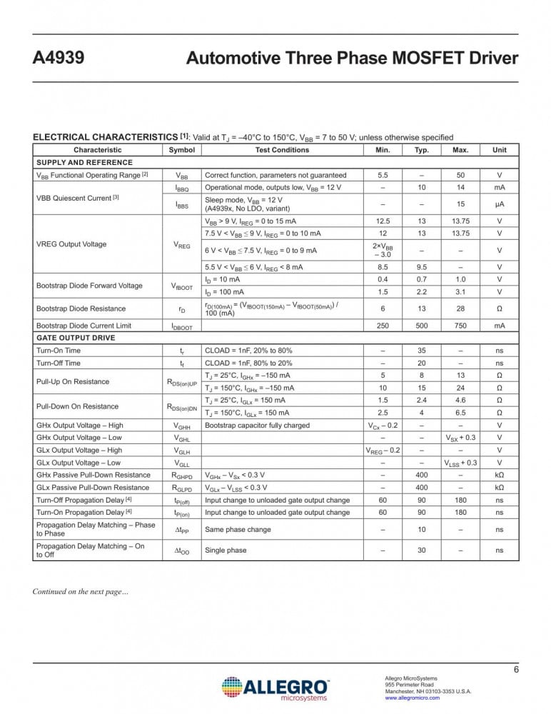 A4939 datasheet page 6