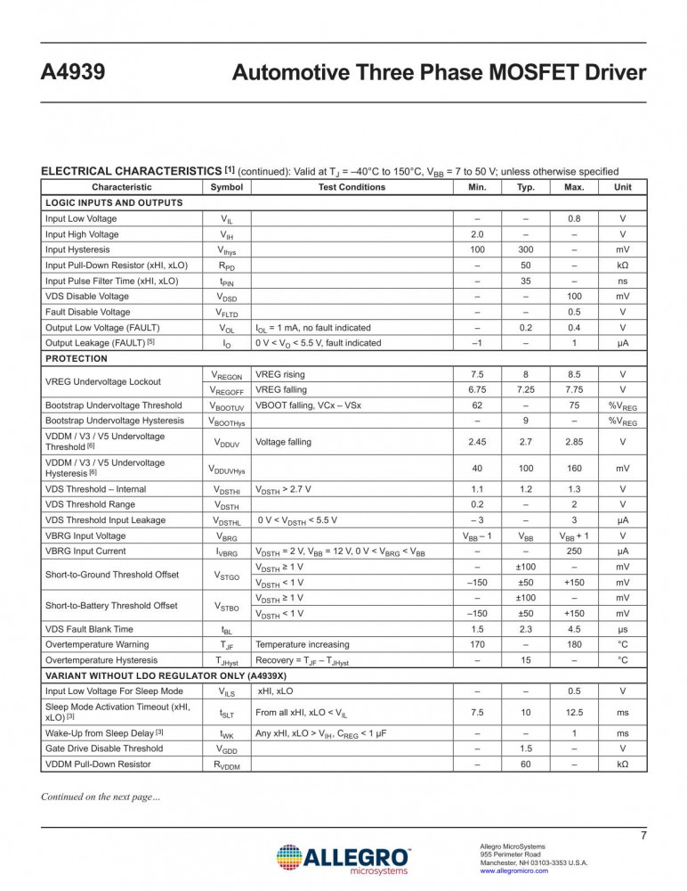 A4939 datasheet page 7