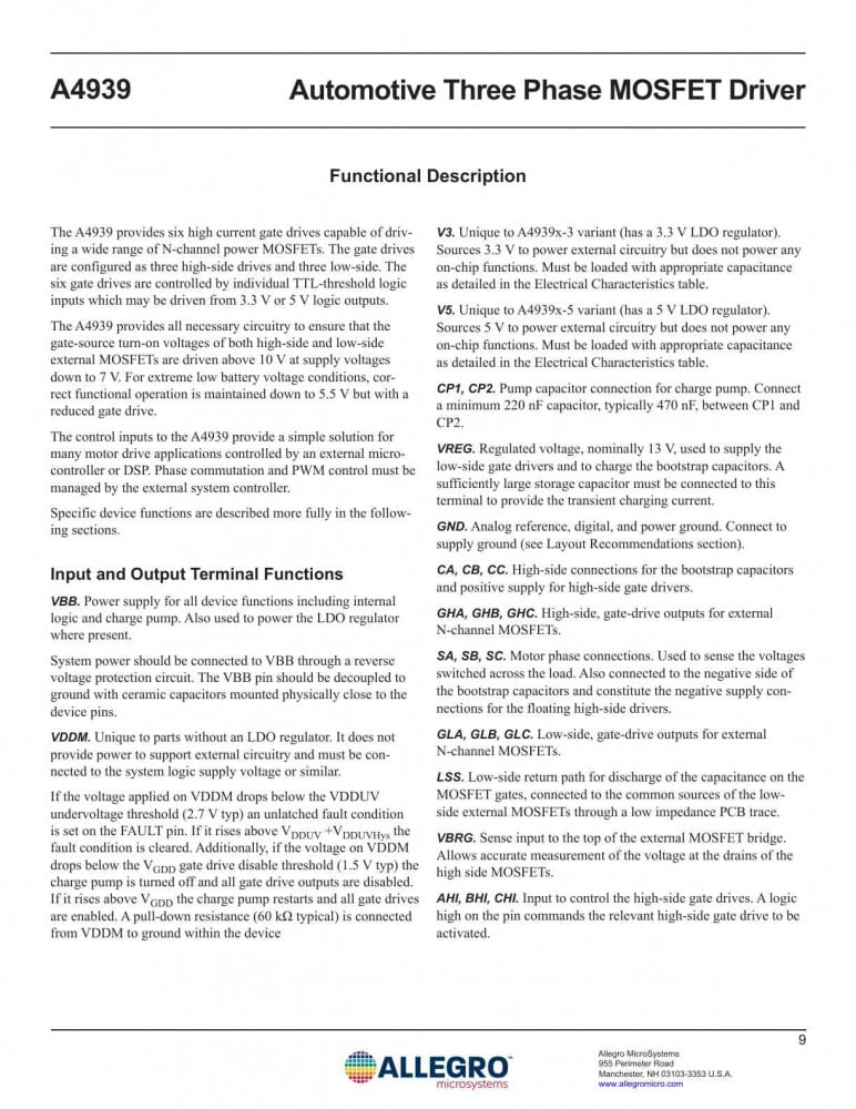 A4939 datasheet page 9