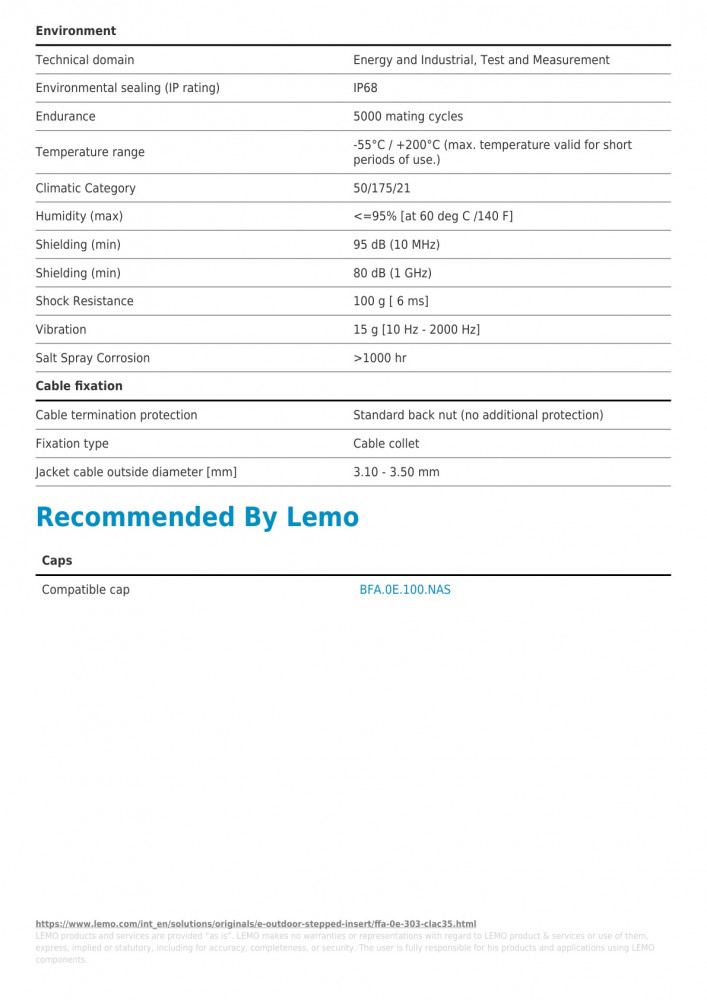 FFA.0E.303.CLAC35 technical document page 3