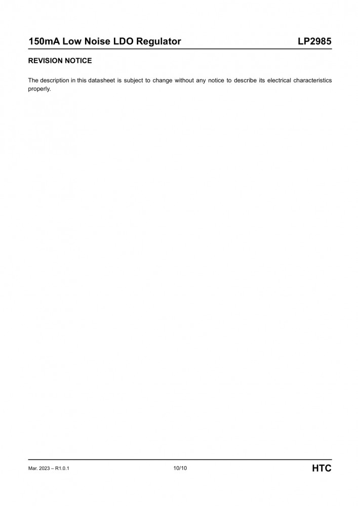 LP2985 datasheet page 10