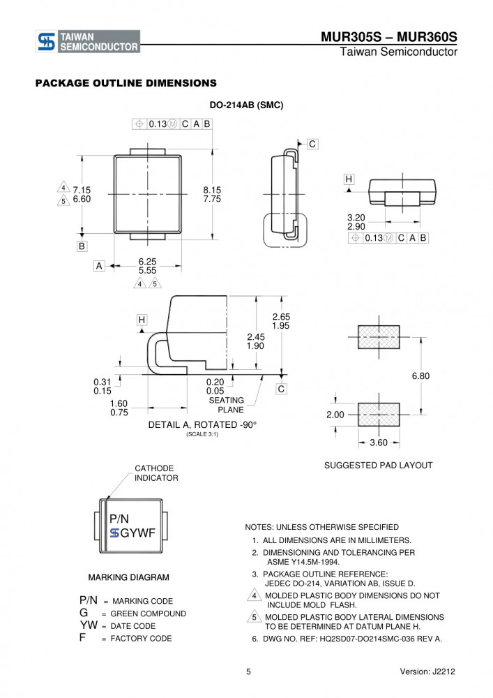 MUR315S datasheet preview, page 5