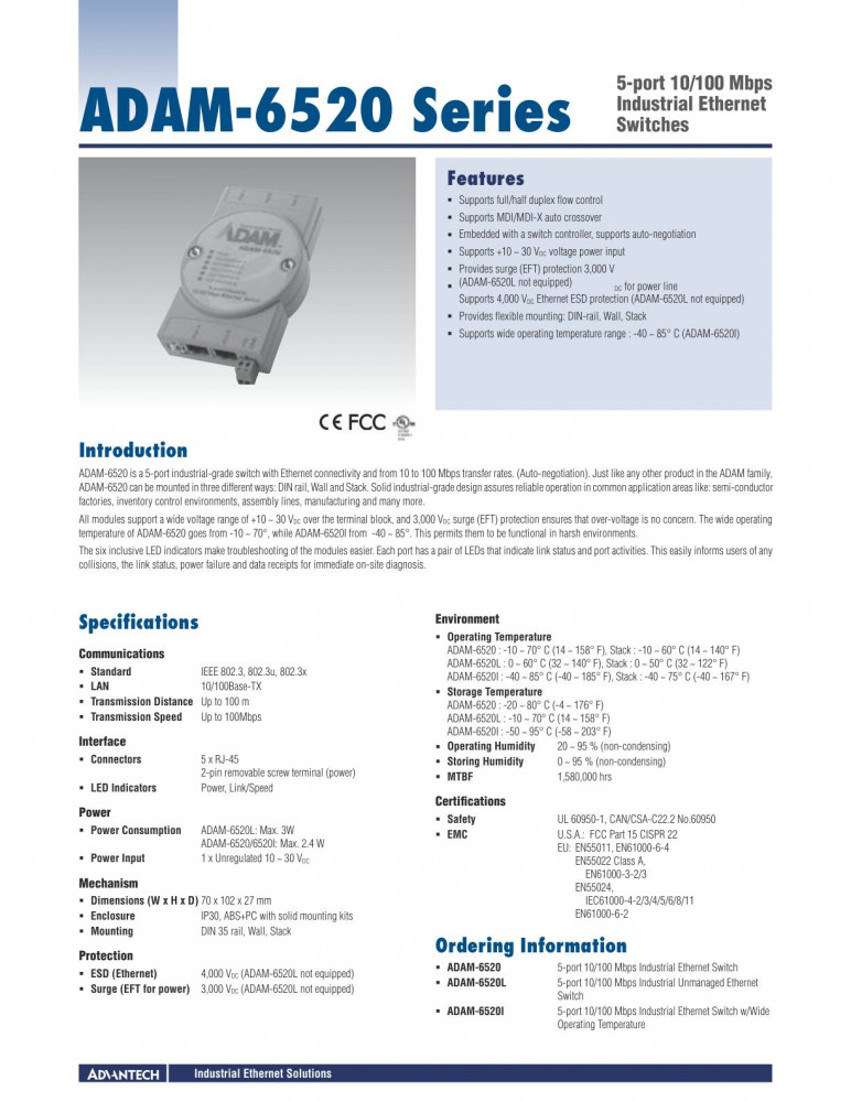 ADAM-6520 technical document preview