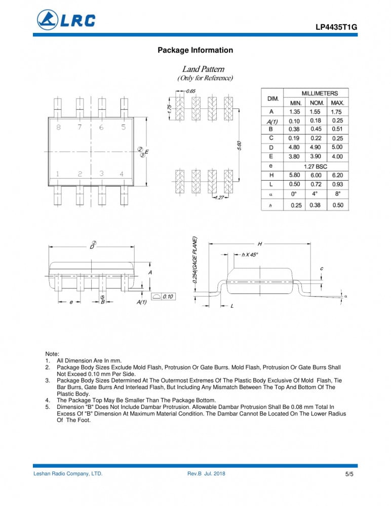 LP4435T1G datasheet page 5