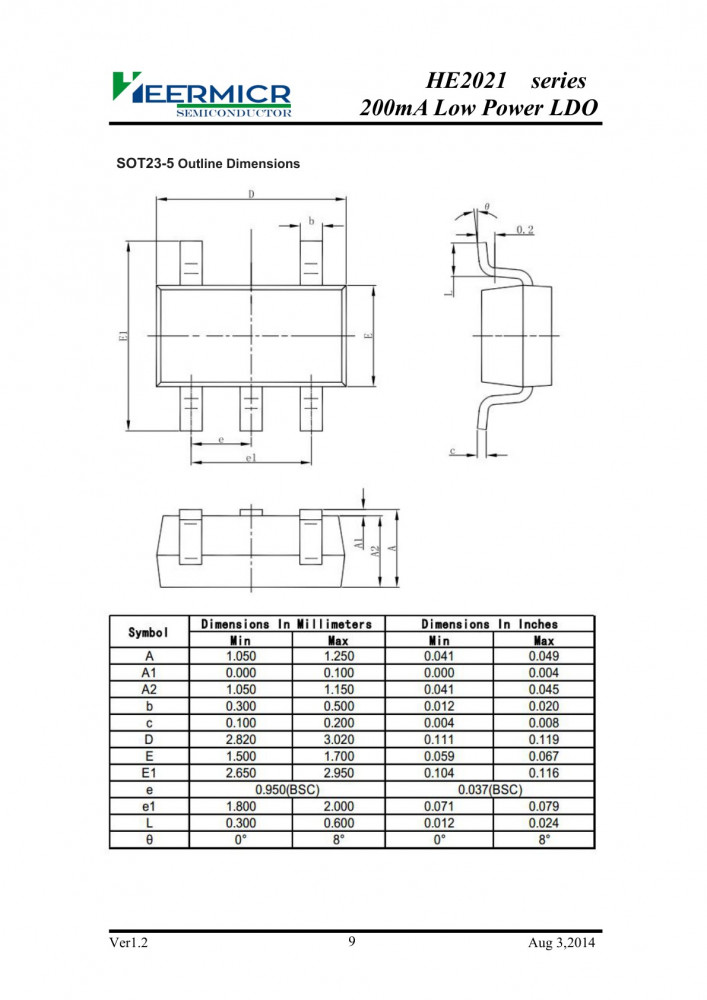 HE2021 datasheet page 9