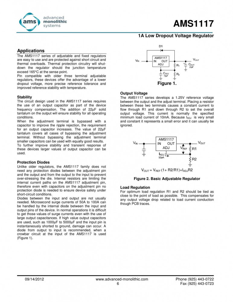 AMS1117 datasheet page 6