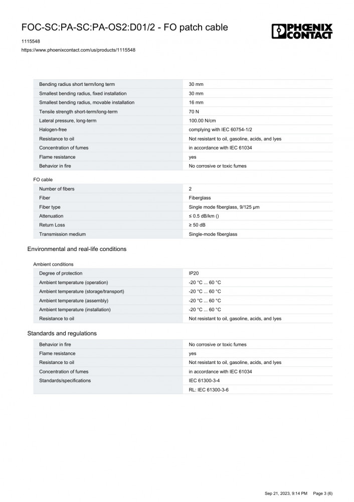 Phoenix Contact 1115548 technical document page 3