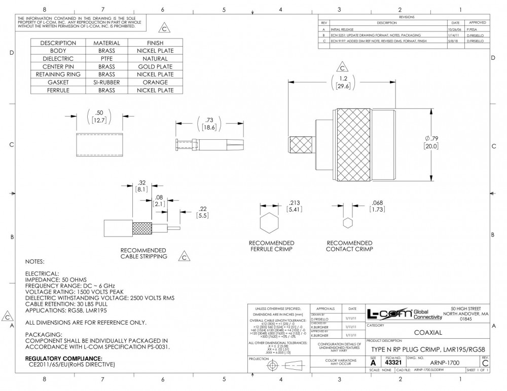 L-com ARNP-1700 technical document preview