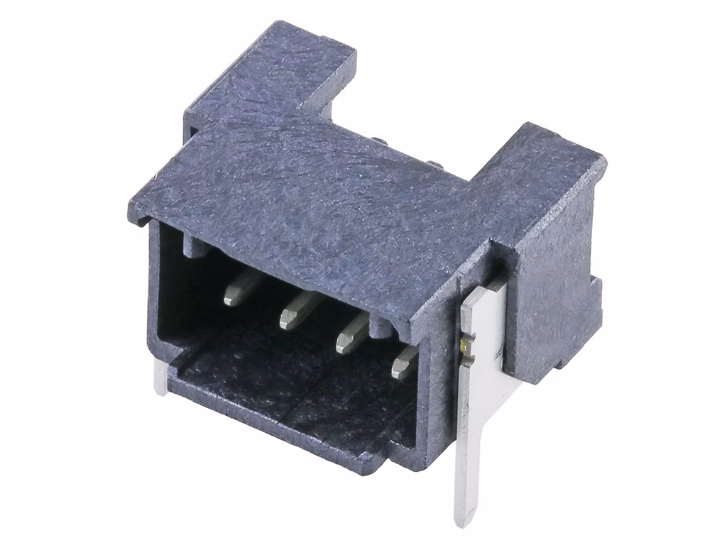 Micro-One Wire-to-Board Header, Right Angle, 2.00mm Pitch, Single Row, Glow-Wire Capable, Through Hole, 14 Circuits, Tin-Bismuth Plating, Black