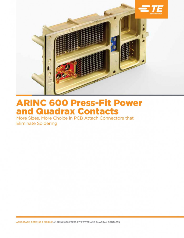 TE Connectivity ARINC 600 technical document page 1