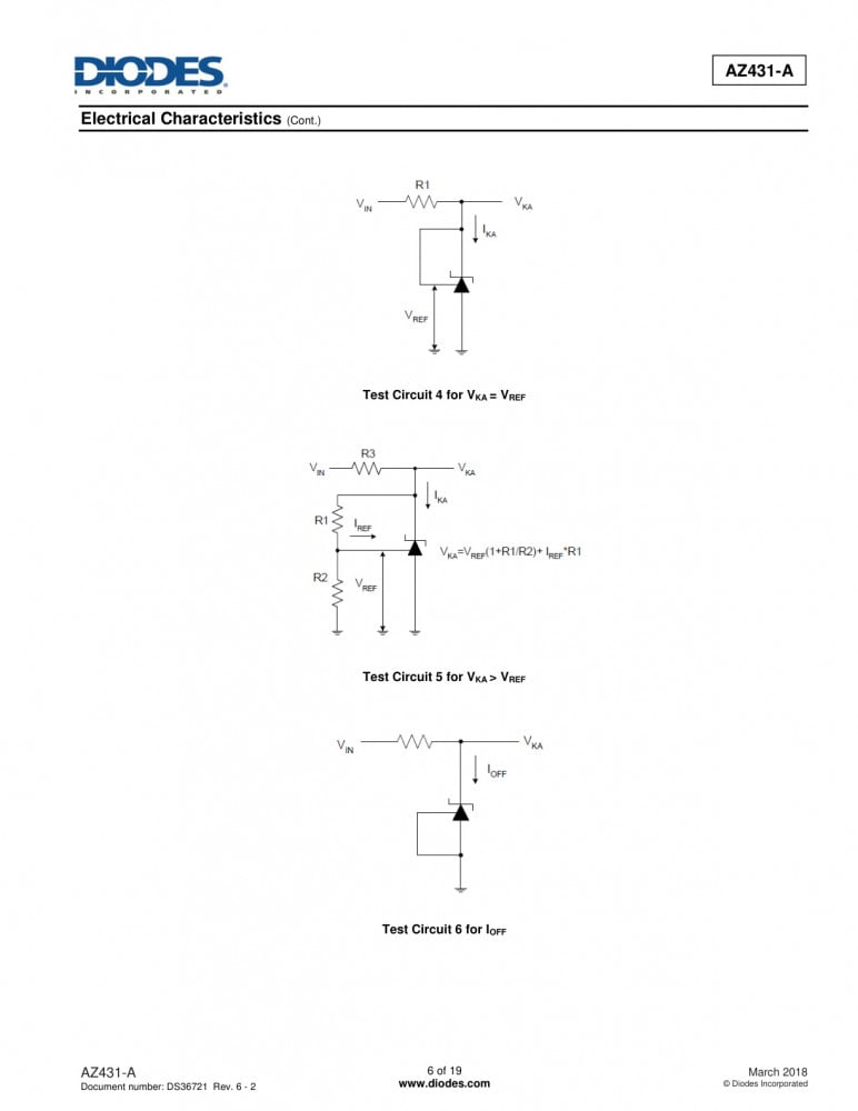 AZ431-A technical document page 6