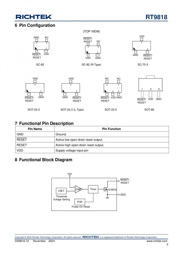 RT9818 datasheet page 3