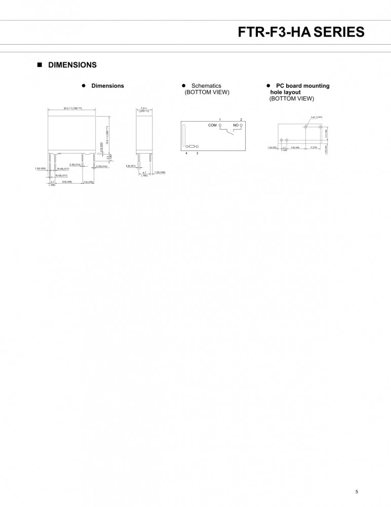 FTR-F3 datasheet page 5