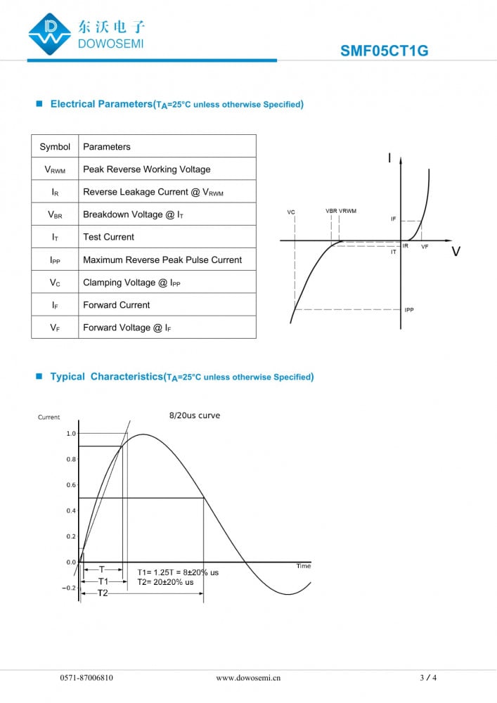 SMF05CT1G datasheet page 3