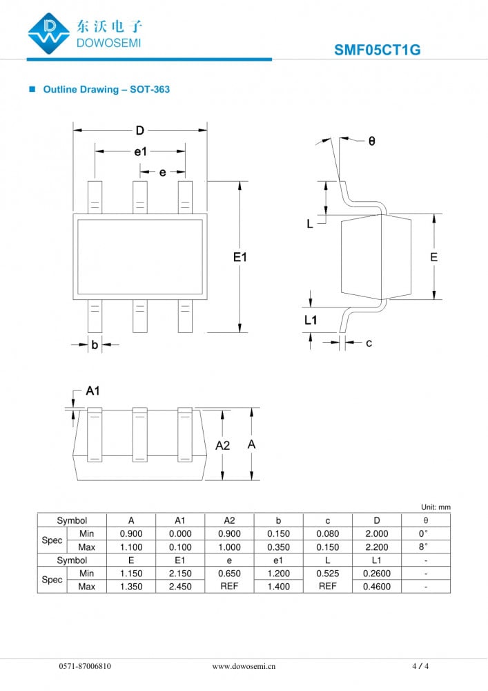 SMF05CT1G datasheet page 4