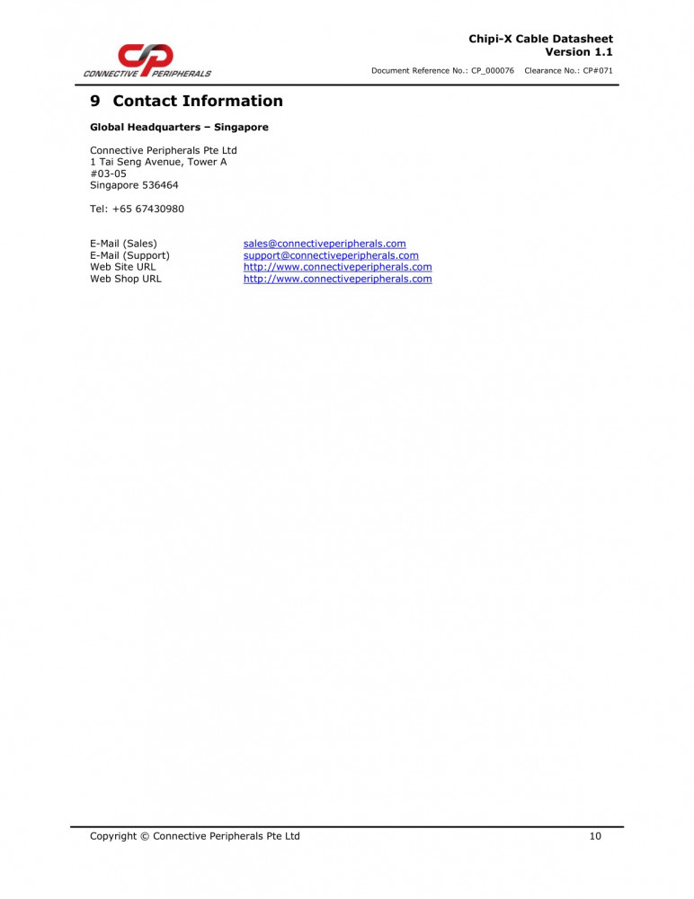 Chipi-X datasheet page 10