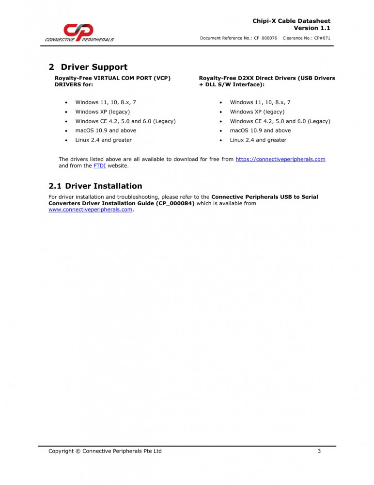 Chipi-X datasheet page 3