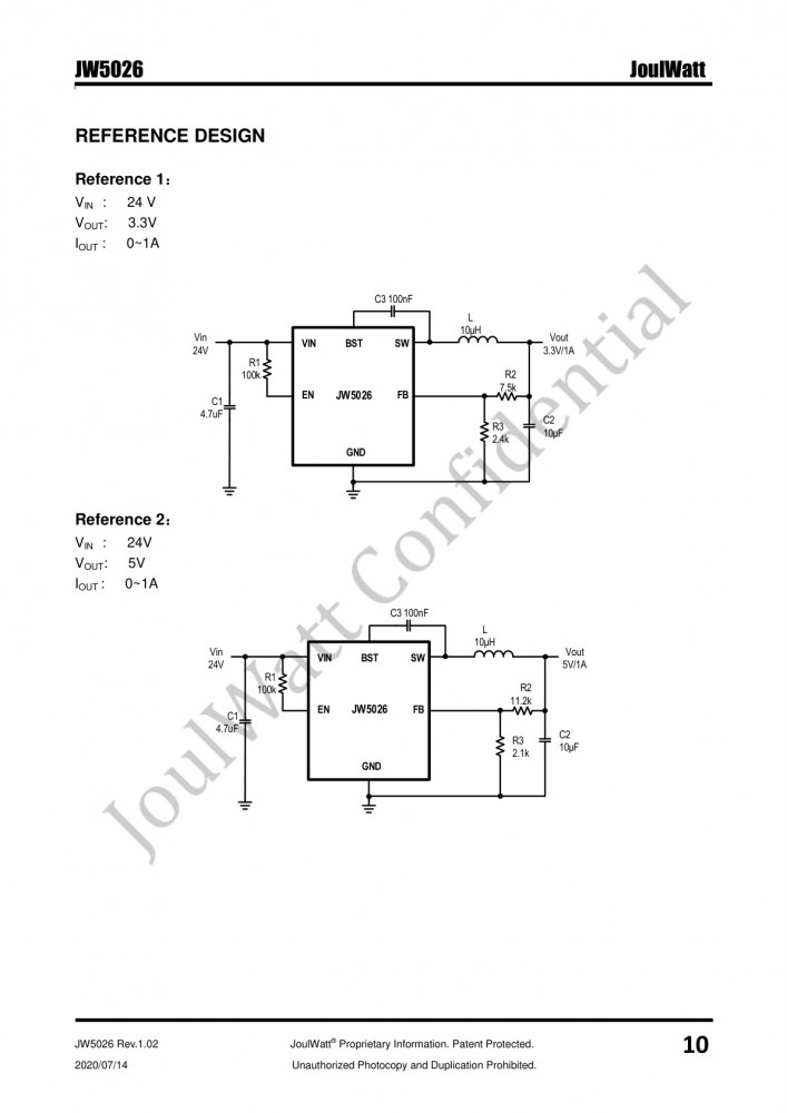 JW5026 datasheet page 10