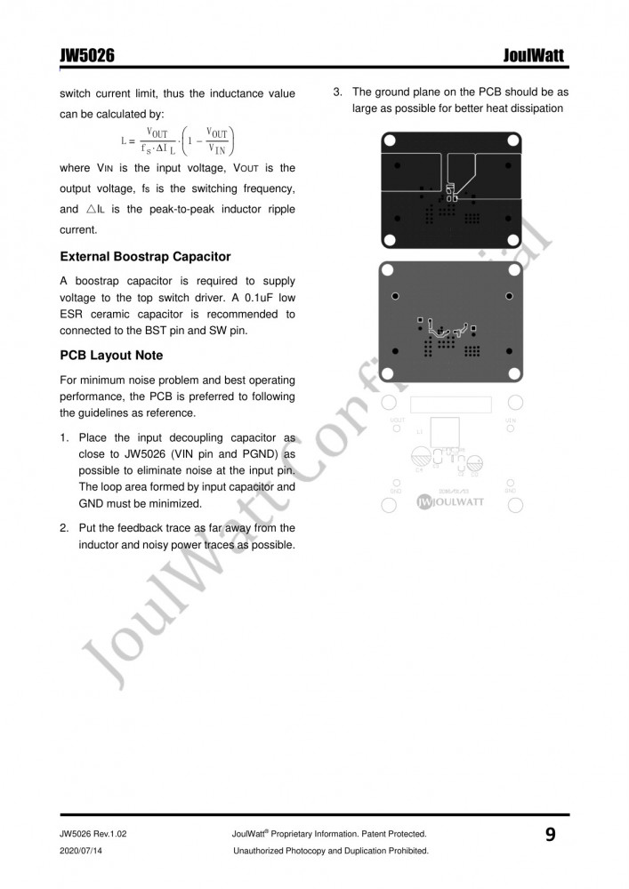 JW5026 datasheet page 9