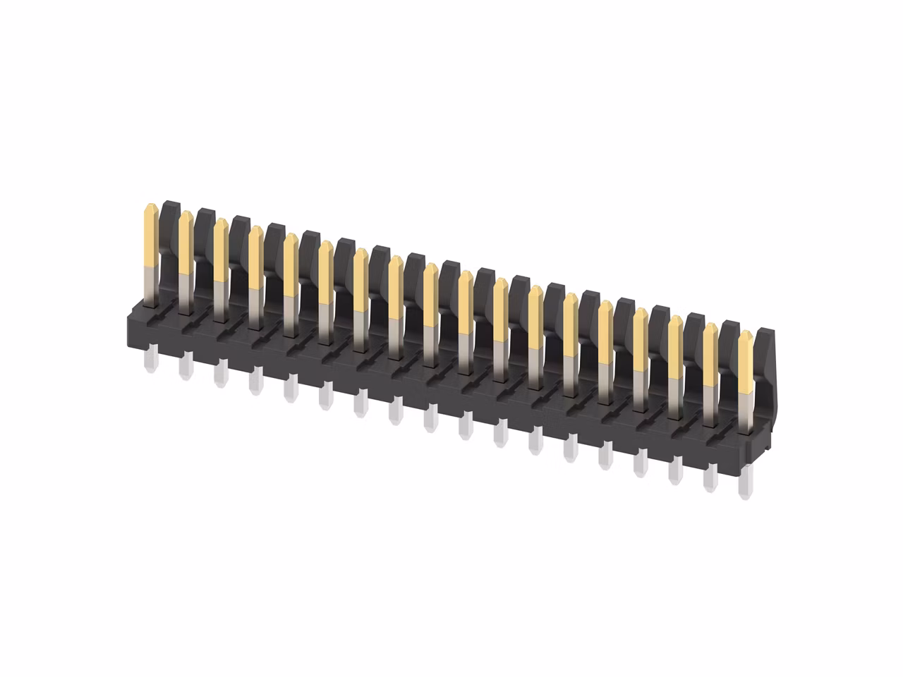 KK 396 Breakaway Header, Vertical, Square Pin, with Friction Lock, 24 Circuits, 0.76µm Gold (Au) Plating, 4.37mm Tail Length, 11.43mm Mating Pin Length