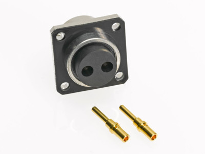 Connector for RRH Application, Plug, 48 Volt Power, 2-Pole, for Various Cables
