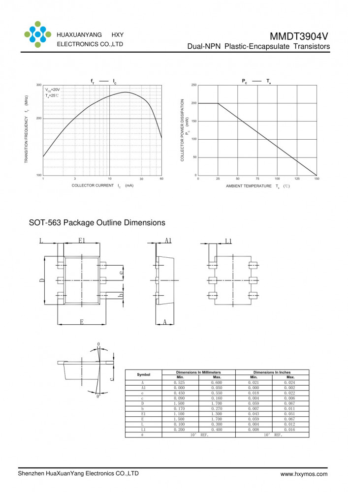 MMDT3904V technical document page 3