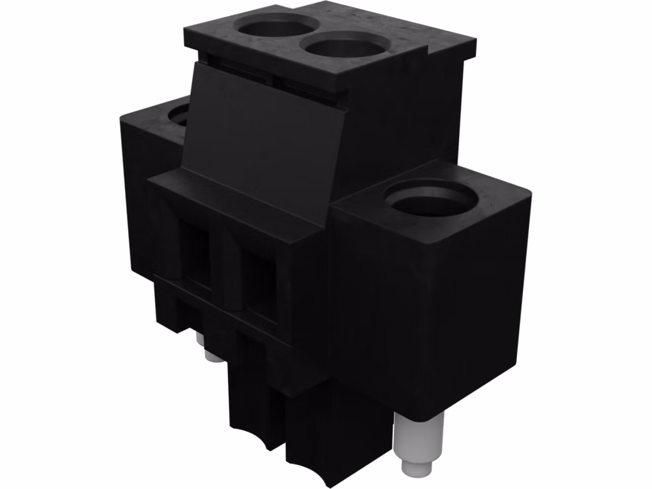 3.81mm Pitch Eurostyle Vertical Plug, with Retention Screws and Reverse Imprinting, Rear Wire Entry, Black, 2 Circuits for sale