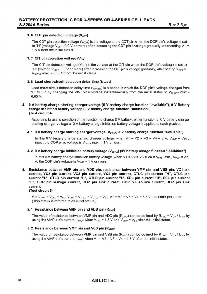 S-8204A datasheet page 10