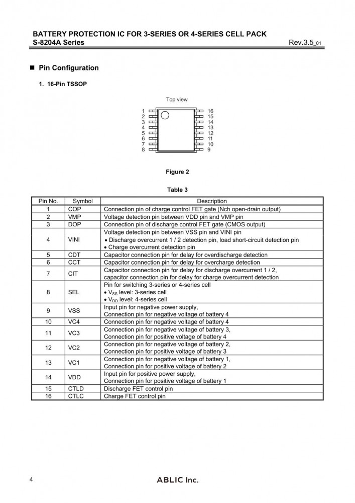 S-8204A datasheet page 4