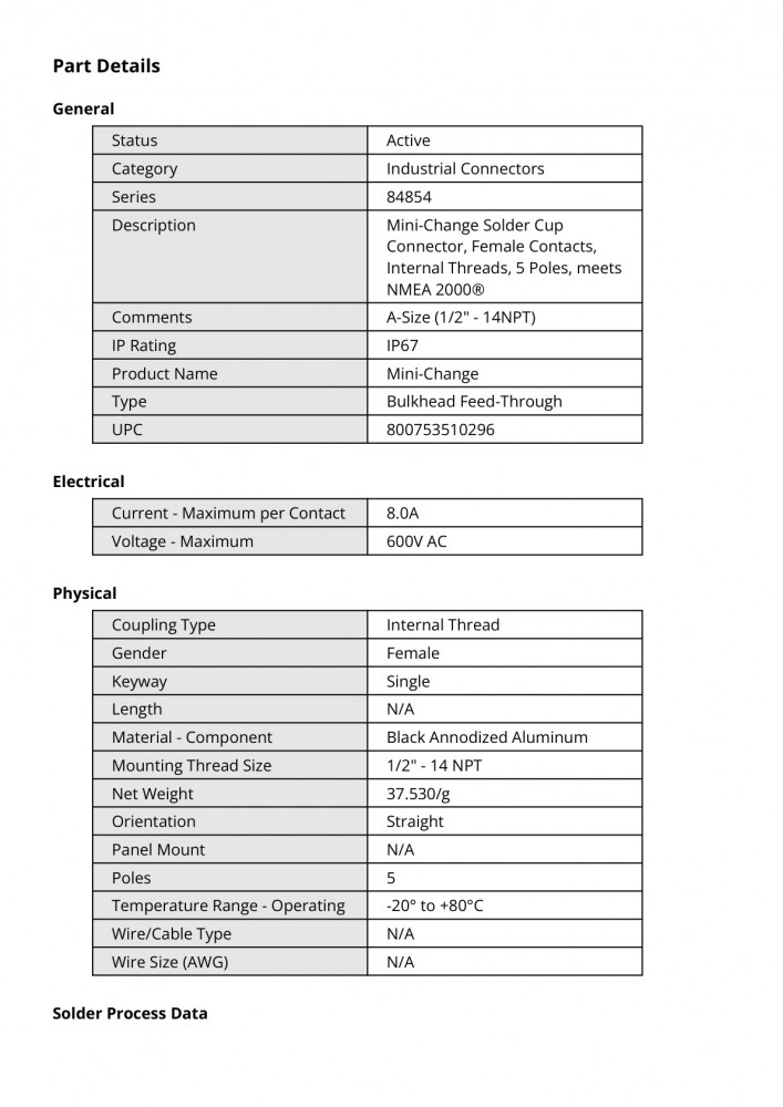 MOLEX 848549100 document image, page 2