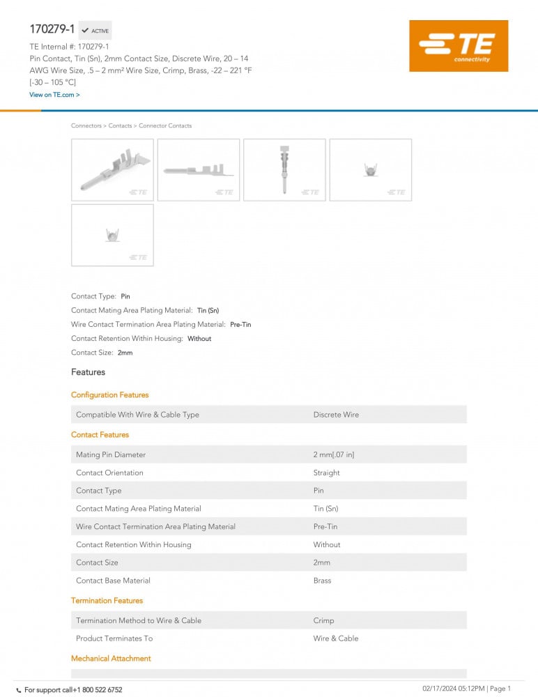 170279-1 technical document page 1