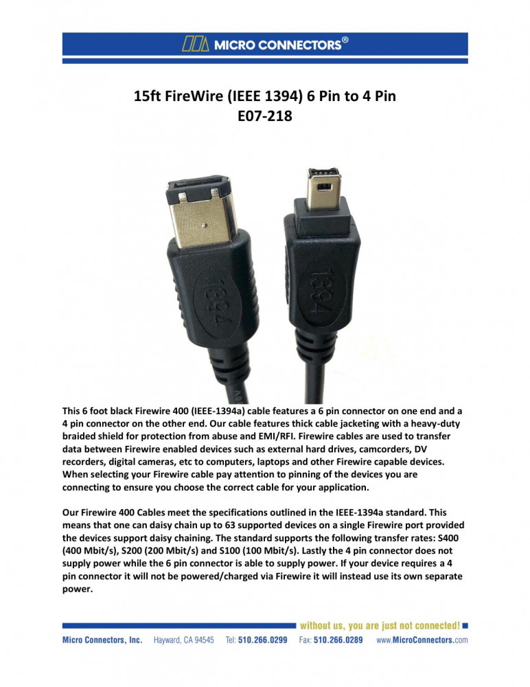 E07-218 product document preview