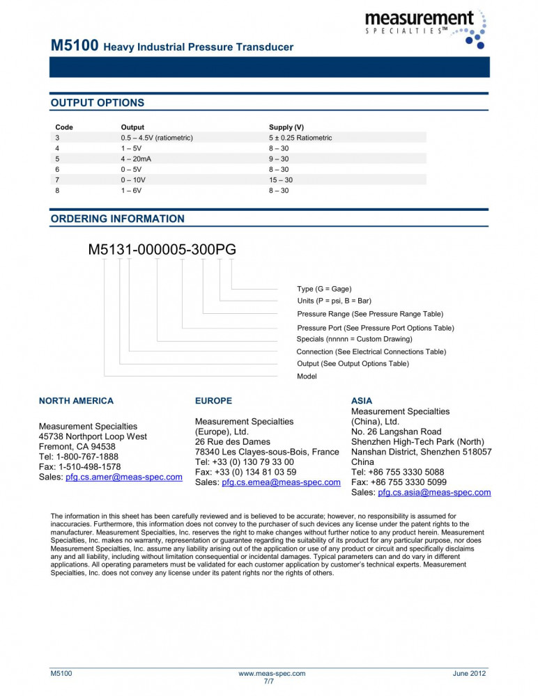 M5151 M5100 datasheet page 7