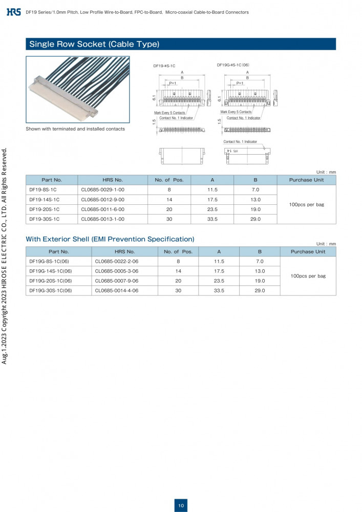HRS DF19 datasheet page 10