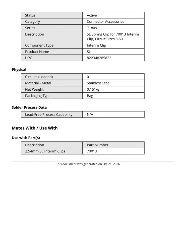 Molex 718090001 technical document image 2