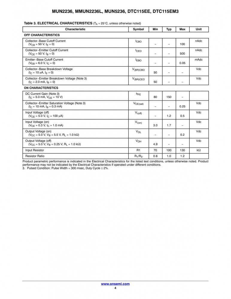 MMUN2236LT1G datasheet page 4