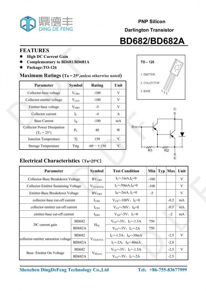 DDF BD682 datasheet page