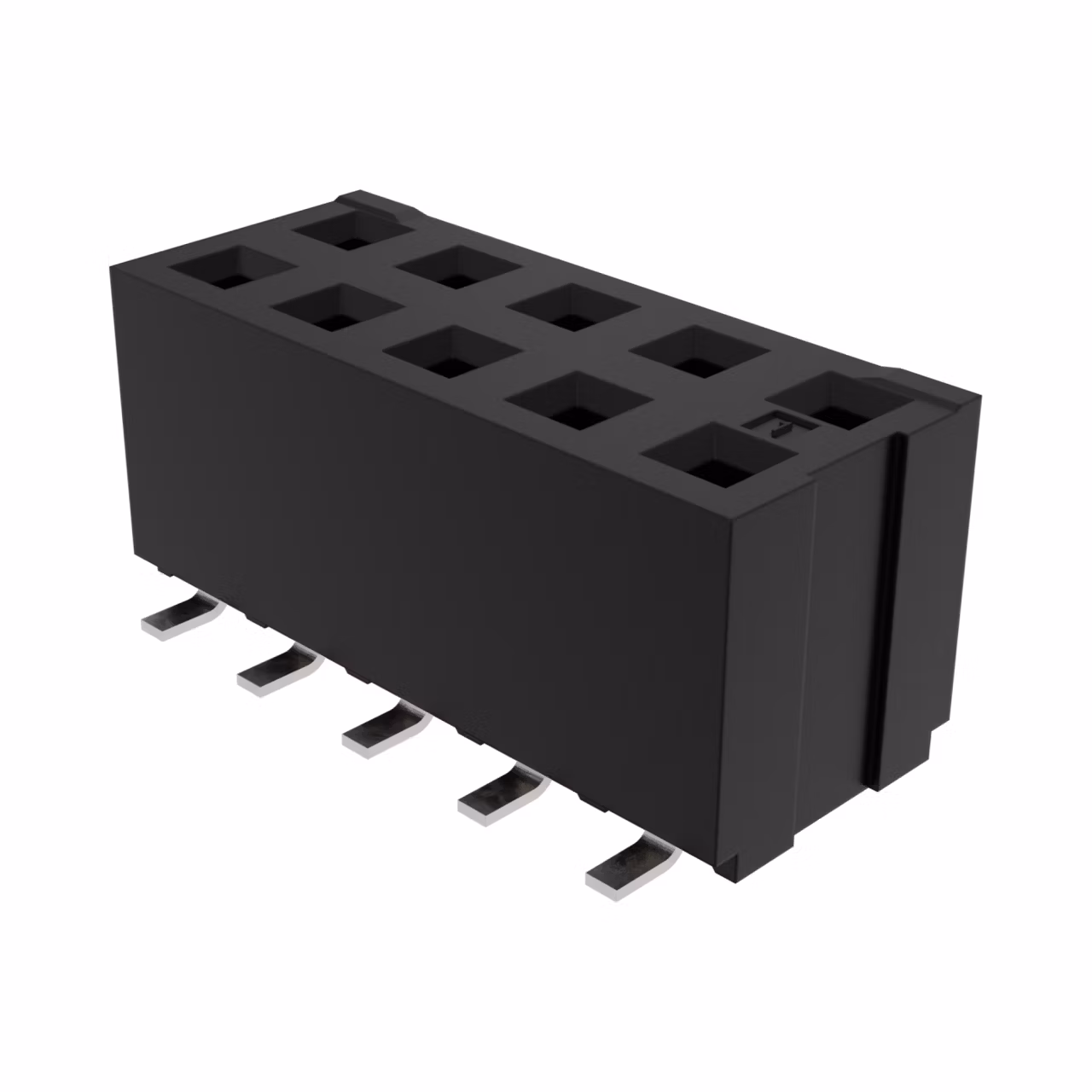 Milli-Grid Vertical Receptacle, 2.00mm Pitch, Dual Row, Surface Mount, Top/Bottom Entry, Tube, 0.38µm Gold (Au) Plating, 10 Circuits, Lead-Free for sale