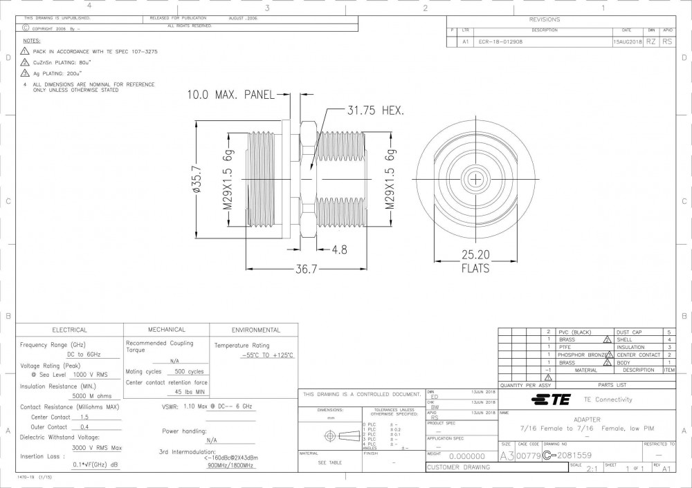 TE Connectivity 2081559-1 technical drawing preview