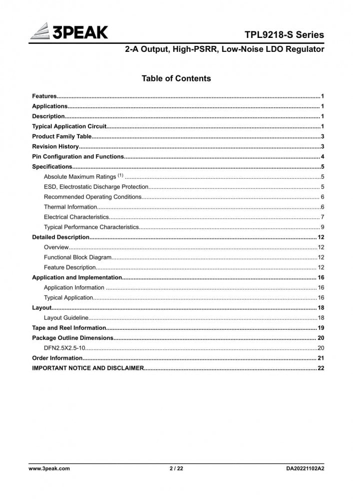 TPL9218AD-DF5R-S datasheet page 2
