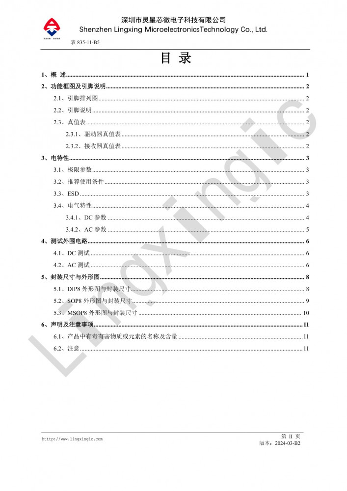 MAX3485 datasheet page 2