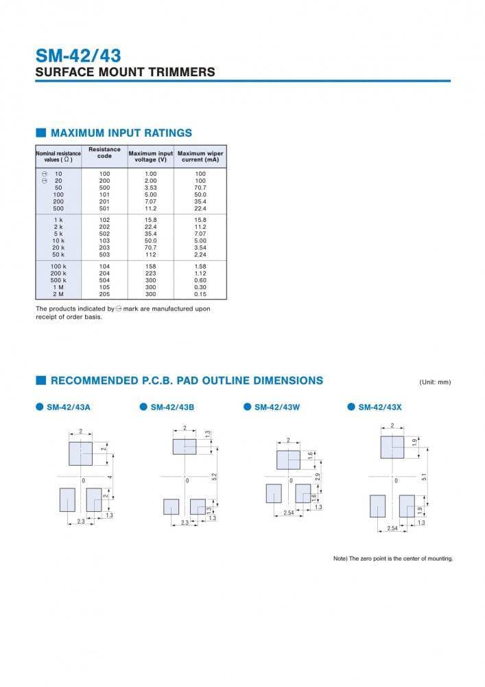Nidec SM-42/43 datasheet page 3