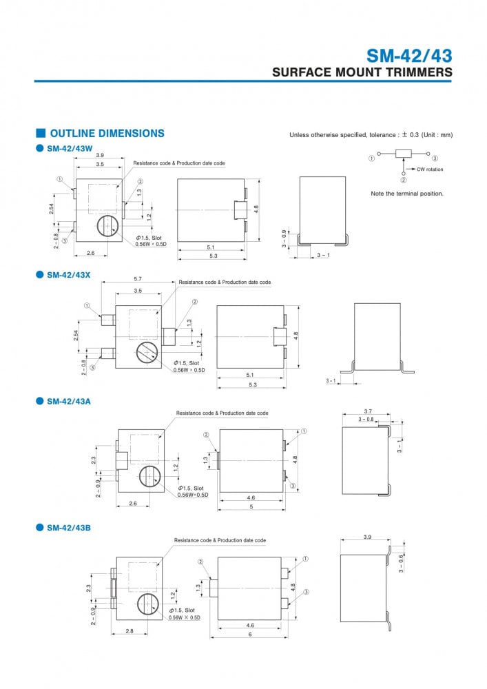 Nidec SM-42/43 datasheet page 4