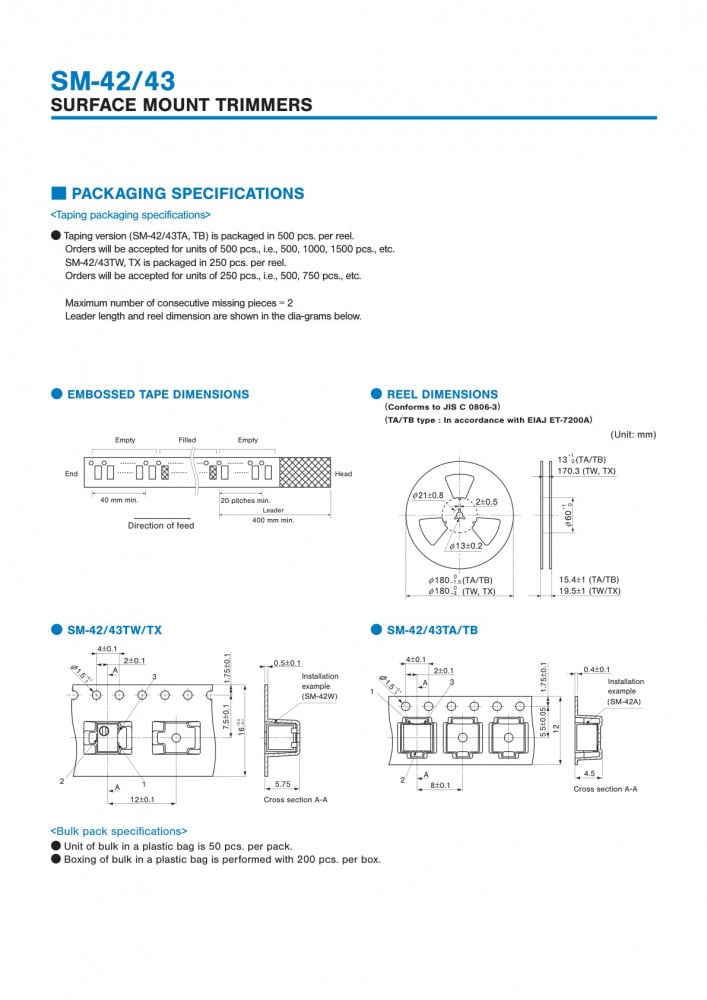 Nidec SM-42/43 datasheet page 5